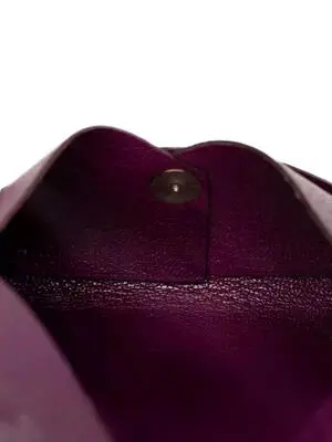 Hermès 2020 Chevre Mysore Calvi Card Holder - Purple