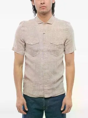 Corneliani Saharan Short-sleeve Shirt - Neutrals