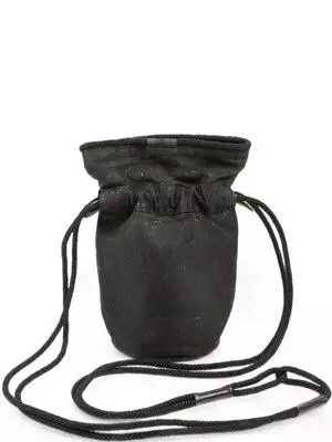 Dior 1980s Monogram Basket Bag - Black