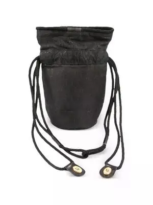 Dior 1980s Monogram Basket Bag - Black