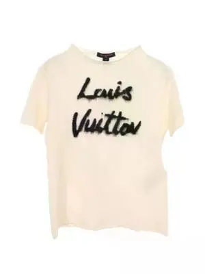 LOUIS VUITTON 2010s Brushed Logo T-shirt - Neutrals