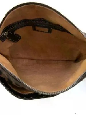 Fendi 2000-2010 Zucca Canvas Selleria Crossbody Bag