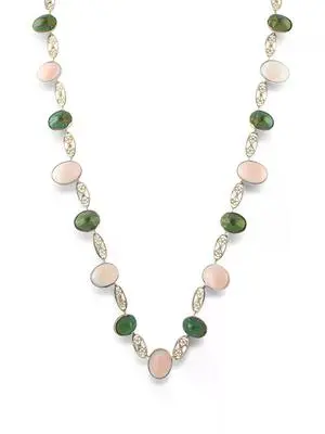 LB EXCLUSIVE Scarab And Coral Necklace - Gold