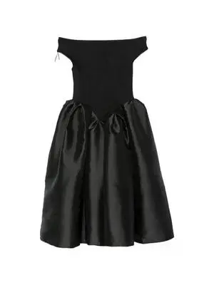 MARQUES' ALMEIDA Off-shoulder Puffed Dress - Black