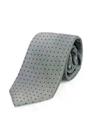 Michael Kors Geometric-pattern Tie - Grey