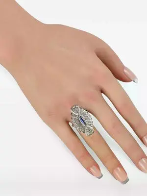 LB EXCLUSIVE Sapphire Diamond Ring - Gold