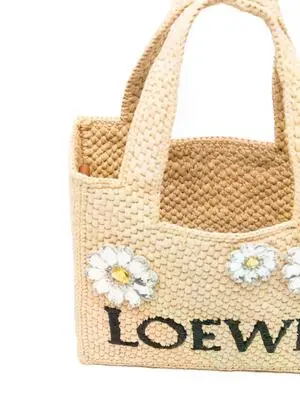 Loewe X Paula's Ibiza Mini Crystal-embellished Tote Bag