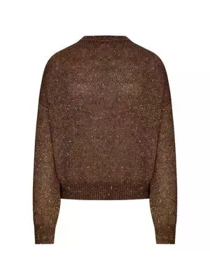 Brunello Cucinelli Sequin-embellished Sweater - Brown