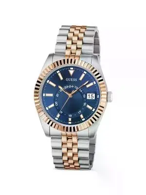 Guess Two-tone Stainless Steel Multifunction Date Watch - Blue