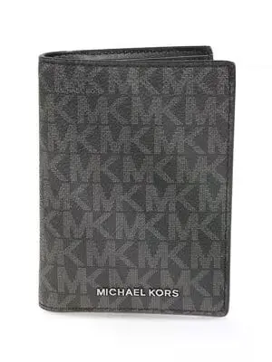 Michael Kors Logo-print Bi-fold Wallet - Black