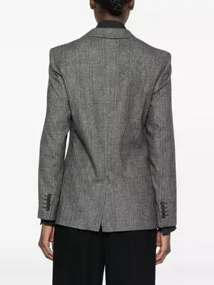Emporio Armani Check-pattern Single-breasted Blazer