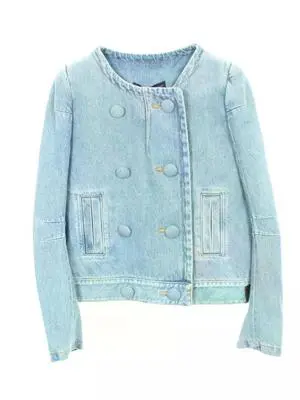 LOUIS VUITTON 2020s Double-breasted Denim Jacket - Blue