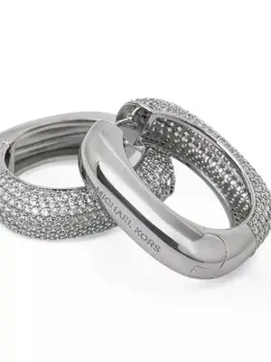 Michael Kors Pavé Square Hoop Earrings