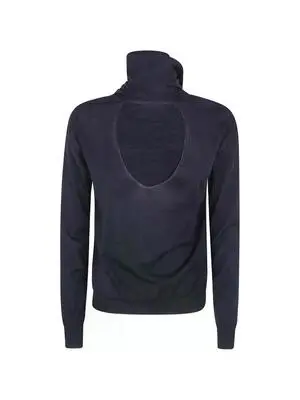 NUUR Cut-out Scarf-detail Sweater