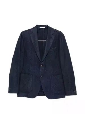 Eleventy Single-breasted Notch-lapel Blazer - Blue