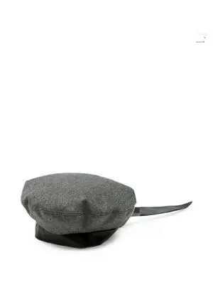 Emporio Armani Bow-detail Beret - Grey