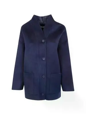 JCSOPHIE Button-up Wool Coat - Blue