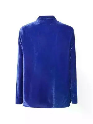 WHYCI Velvet Long-sleeve Shirt