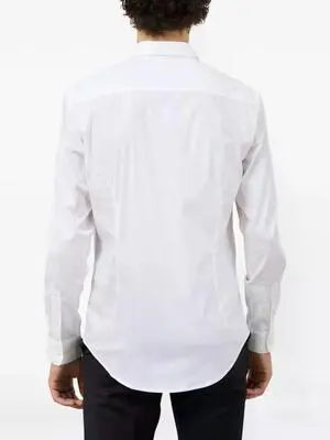 Emporio Armani Logo-embroidered Long-sleeve Shirt