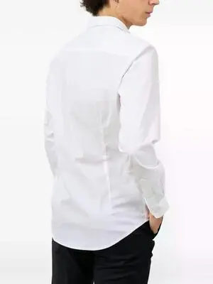 Emporio Armani Logo-embroidered Long-sleeve Shirt
