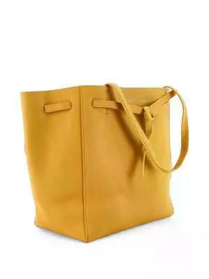 Celine Phantom Tie Cabas Leather Medium Tote Bag - Yellow