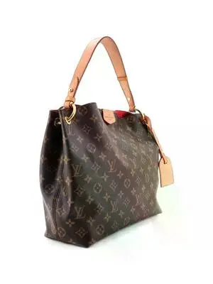 LOUIS VUITTON Graceful Handbag Monogram Canvas Pm Hobo Bag - Brown