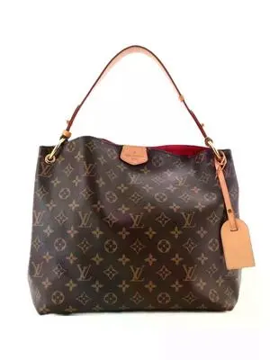 LOUIS VUITTON Graceful Handbag Monogram Canvas Pm Hobo Bag - Brown