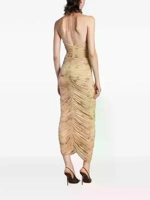 Magda Butrym Floral-print Ruched Midi Dress