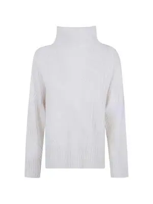 JOSEPH Ribbed-knit Wool Sweater - White