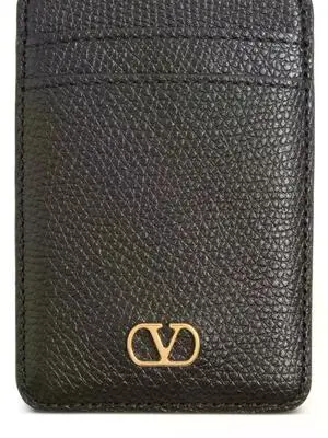 Valentino Garavani Vlogo Signature Leather Cardholder