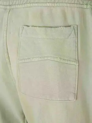 Rhude Logo-embroidered Worn-effect Cotton Track Pants