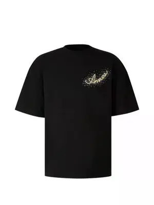 Amiri Crystal-embellished Embroidered T-shirt - Black