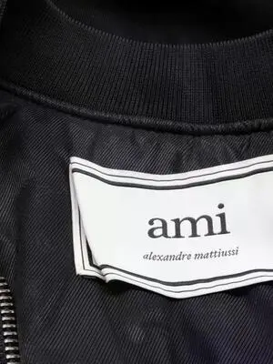AMI Paris Zip-up Bomber Jacket - Black