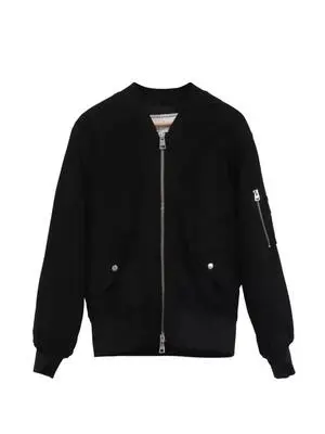 AMI Paris 2021 Zip-up Bomber Jacket - Black