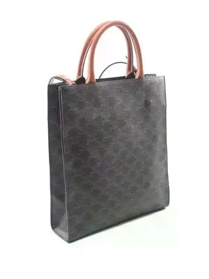 Celine Vertical Cabas Tote Satchel - Brown