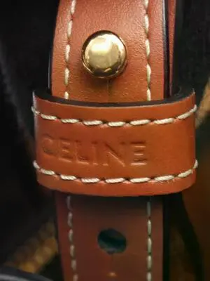 Celine Vertical Cabas Tote Satchel - Brown