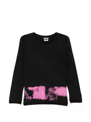Comme Des Garçons Spray-print Sweater