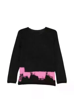 Comme Des Garçons Spray-print Sweater