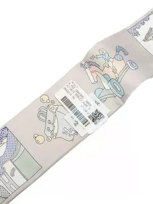 Hermès 2010-2026 A Vos Crayons Silk Twilly Scarf Scarves