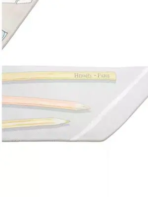 Hermès 2010-2026 A Vos Crayons Silk Twilly Scarf Scarves