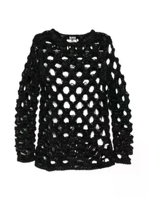 Comme Des Garçons Openwork Sweater - Black