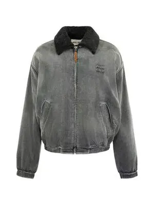 Miu Miu Corduroy Shearling-collar Jacket