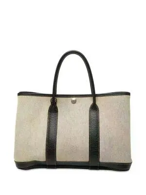 Hermès 2004 Toile And Negonda Garden Party 30 Tote Bag - Neutrals