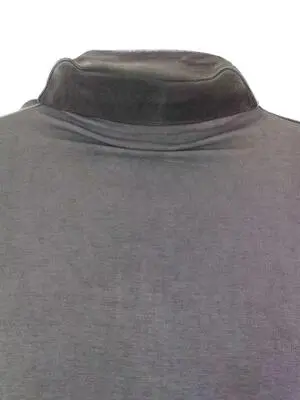 THOM KROM Cold-dye High Neck Long Sleeve Sweater With Thumb Slots
