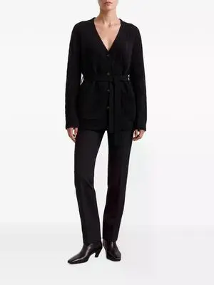 Valentino Garavani Cable-knit Belted Cardigan