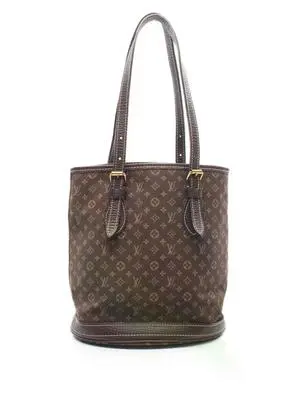 LOUIS VUITTON 2007 Monogram Mini Lin Pm Bucket Bag - Brown