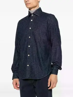 Eleventy Long-sleeve Denim Shirt - Blue