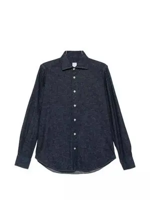 Eleventy Long-sleeve Denim Shirt - Blue