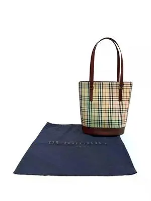 Burberry 2000-2017 House Check Canvas Tote Bag