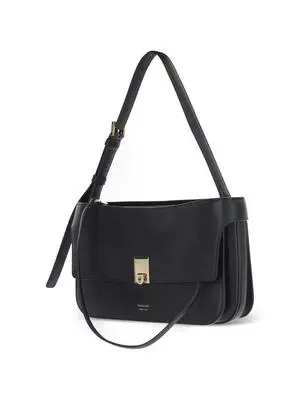 FERRAGAMO Cara Shoulder Bag - Black